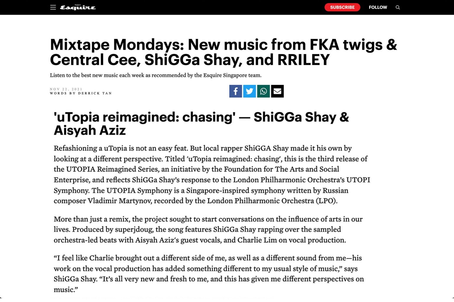 Charlie Lim - Foundation for The Arts and Social Enterprise